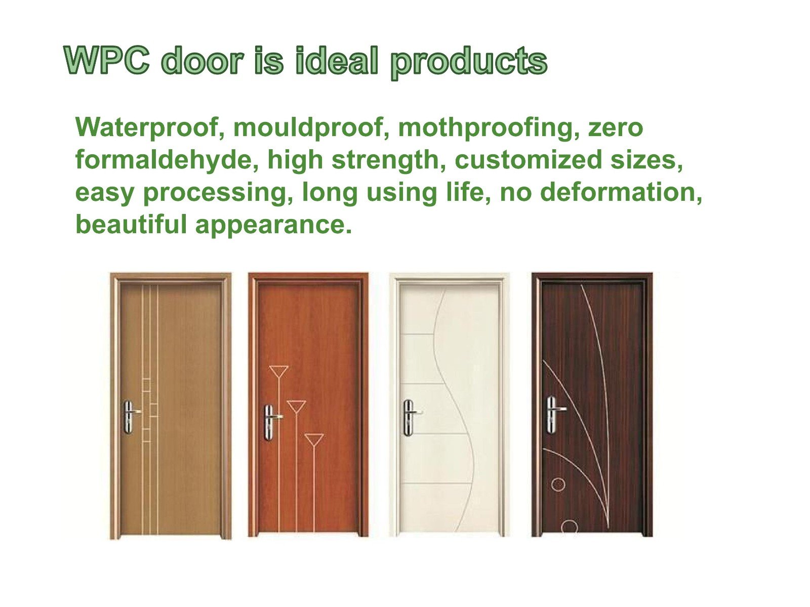PVC WPC Wood Plastic Composite door production machine turnkey project ...