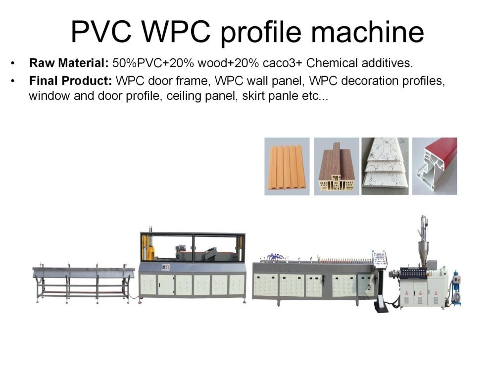 Wood Plastic Composte WPC extrusion machine