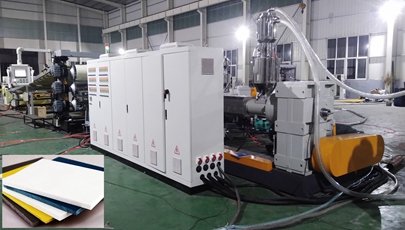 Plastic sheet machine