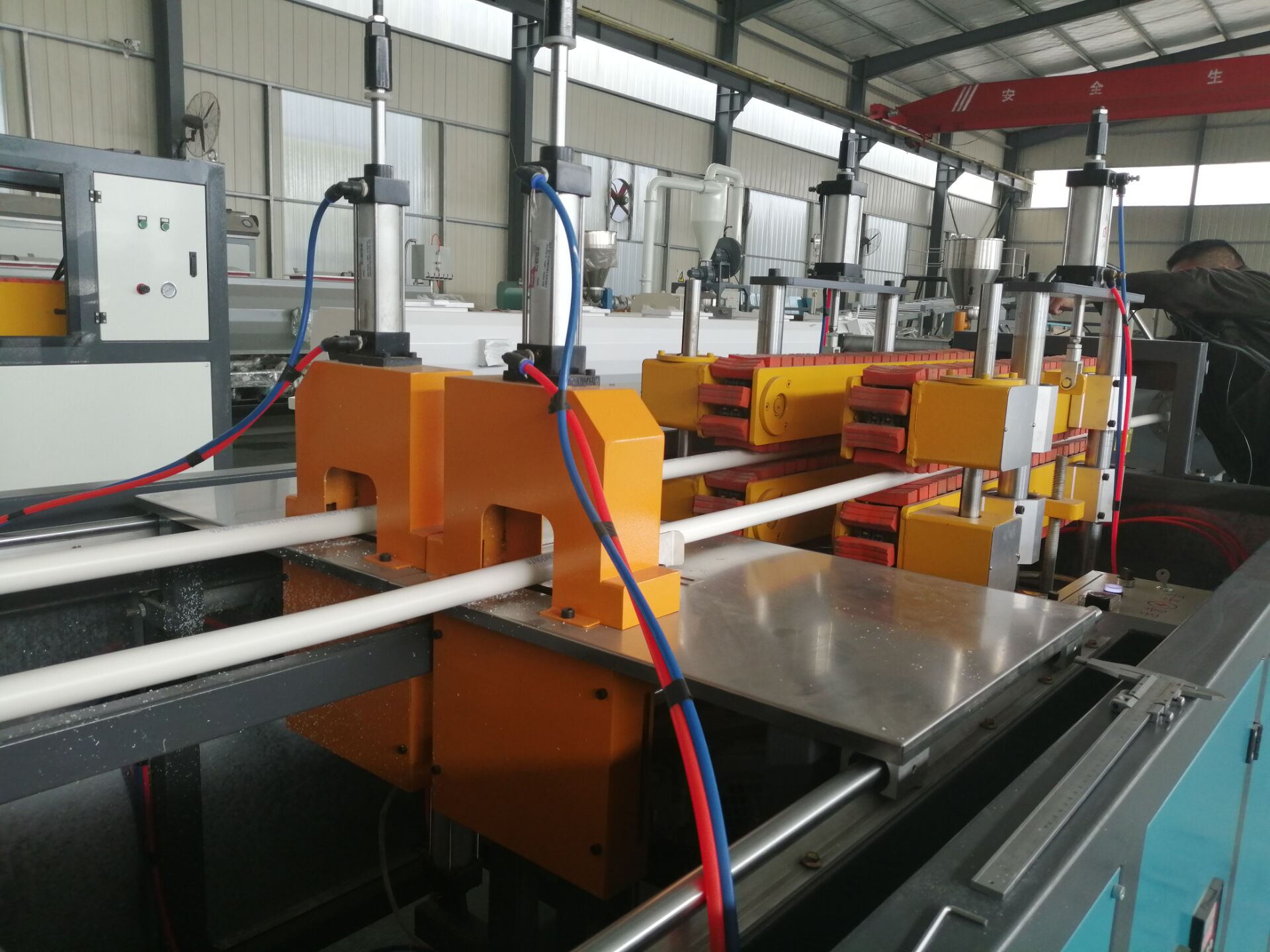 PVC pipe extrusion machine line